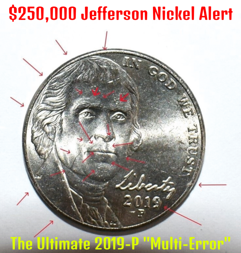 🚨 $250,000 Jefferson Nickel Alert! The Ultimate 2019-P “Multi-Error ...