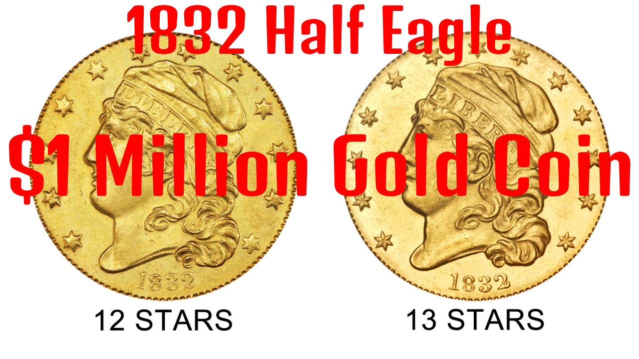 💰 The $1,050,703 Gold Coin: The Ultra-Rare 1832 Half Eagle You Could ...