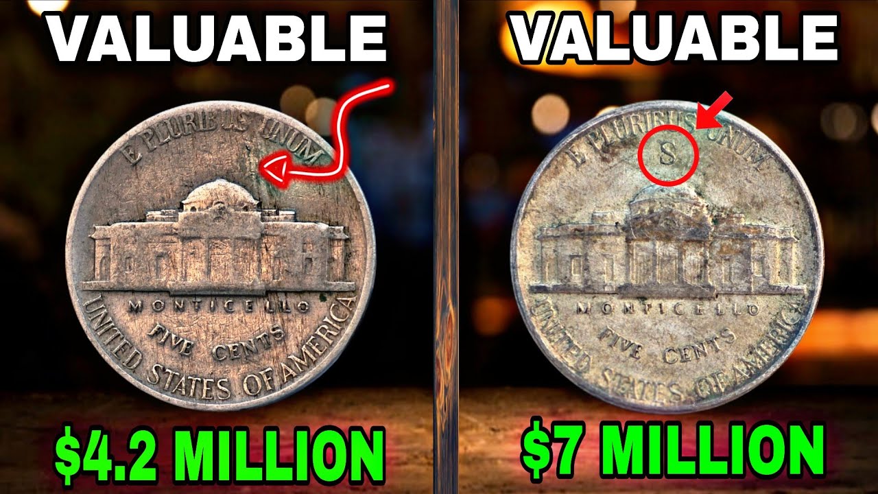 🪙 Monticello Jefferson Nickels Worth Up to $970,000+ (1940–1948 ...